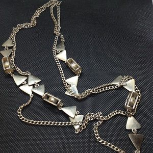 Vintage | Jewelry | Funky Art Deco Long Chain | Poshmark